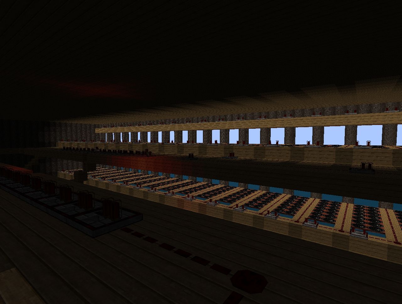 Giant pirate ship shematic with many TNT cannons Minecraft Map