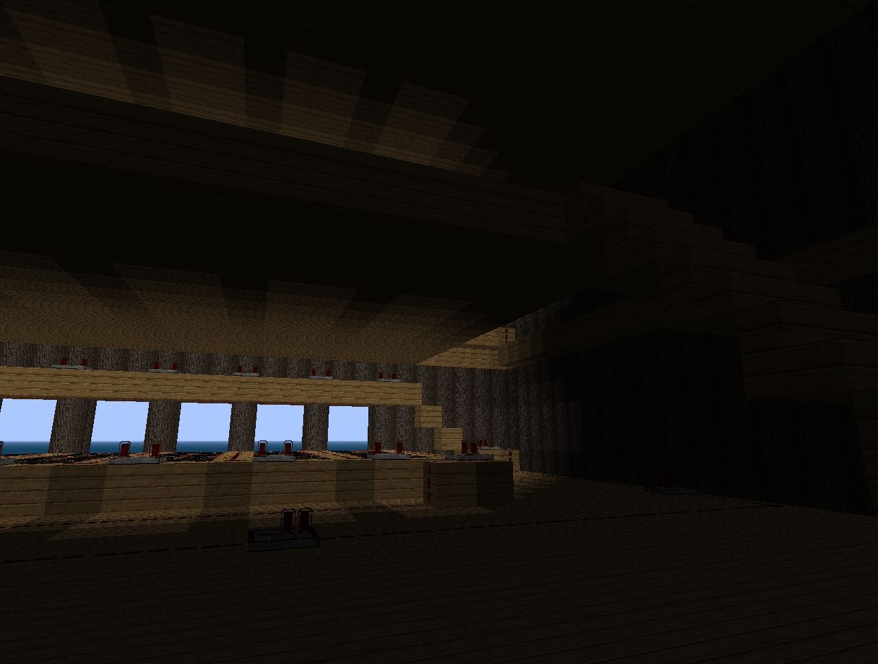 Giant pirate ship shematic with many TNT cannons Minecraft Map