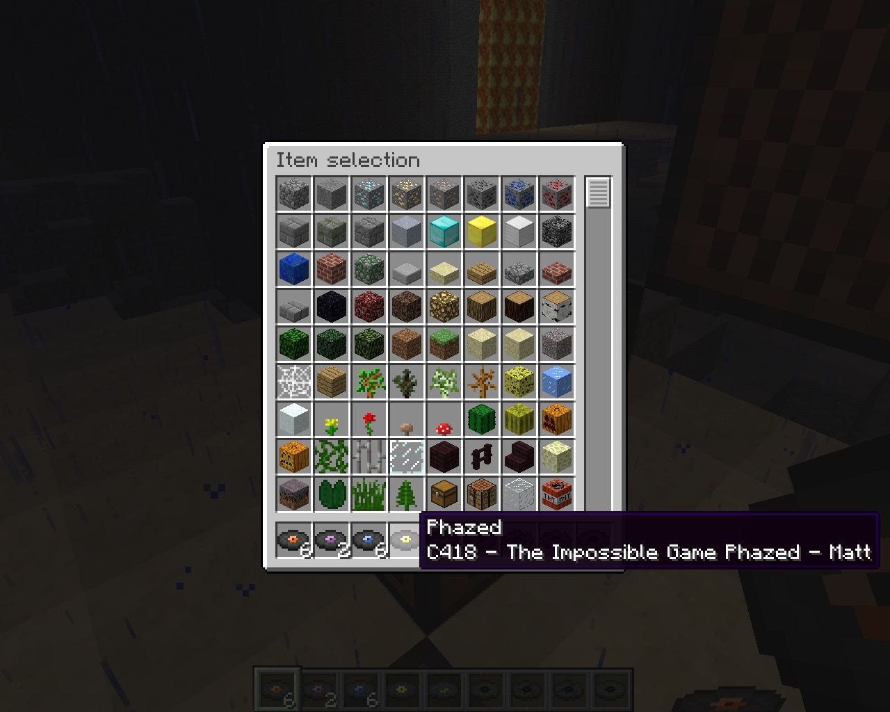 The Impossible game, Records Minecraft Mod