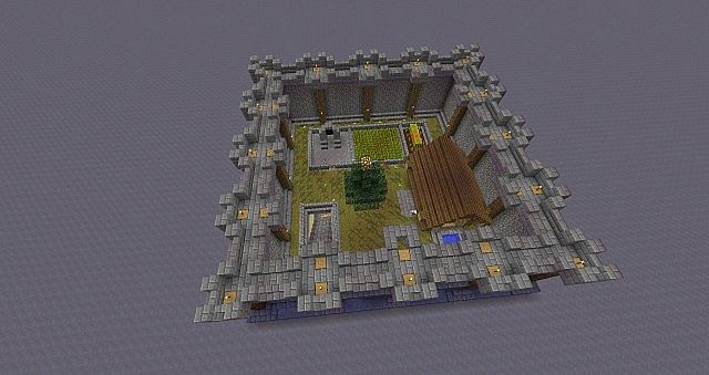 Mob-Safe Mini Fortress Minecraft Map