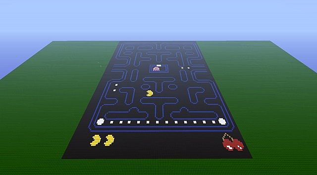 1:1 scale pac-man Minecraft Map