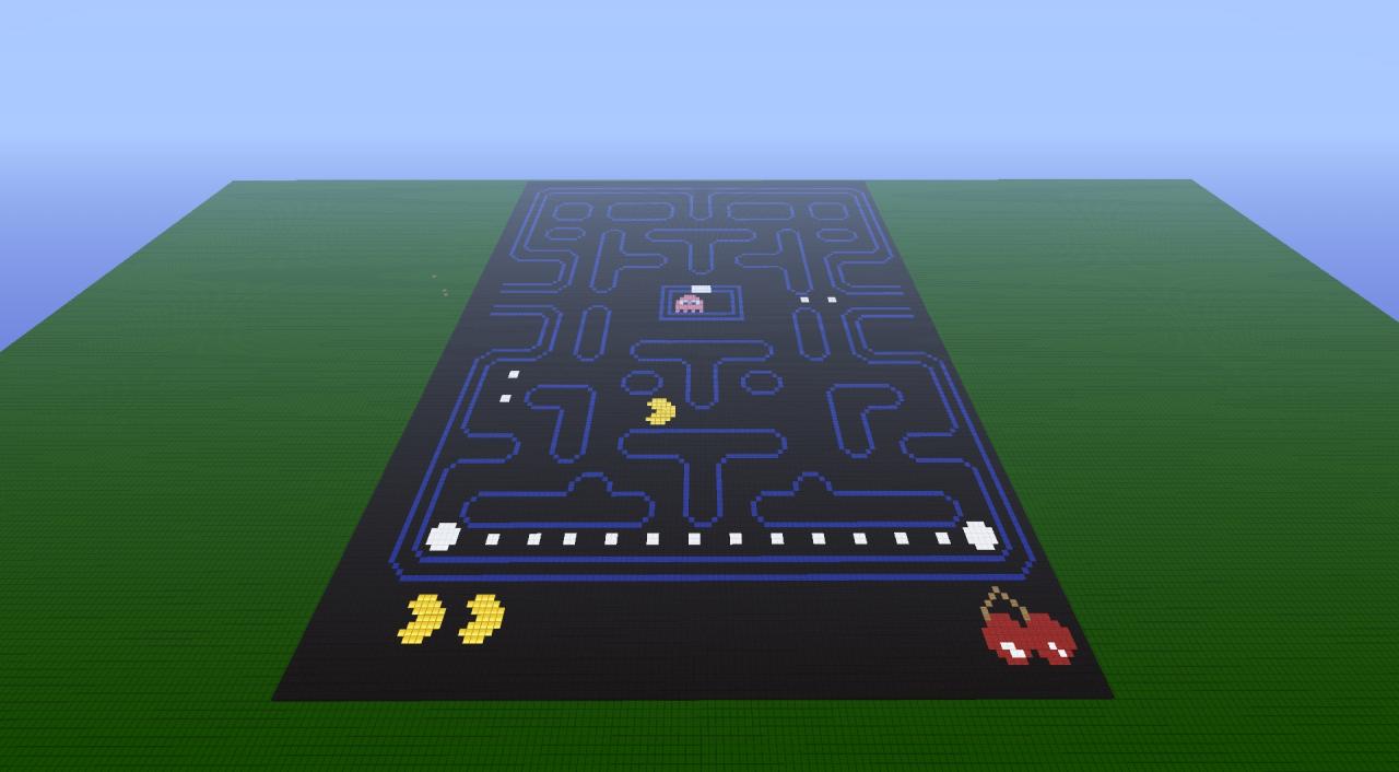 1:1 scale pac-man Minecraft Project