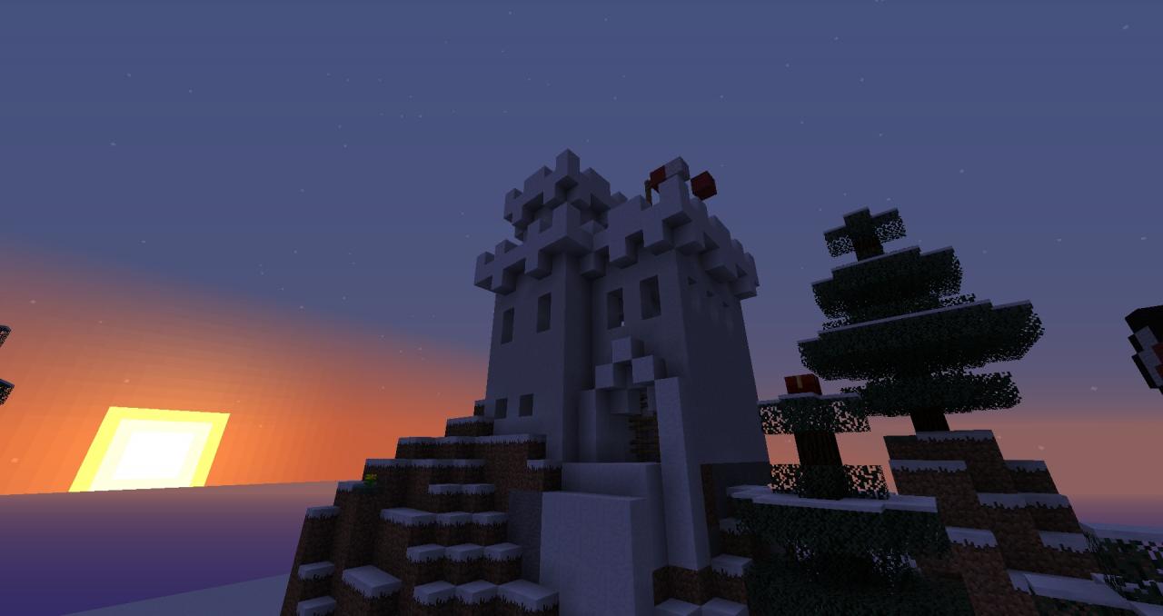 Snow fort smal. Minecraft Map