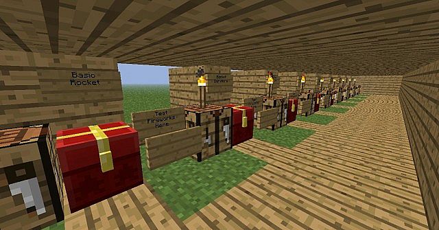 Firework Tutorial world/Firework show. Minecraft Map