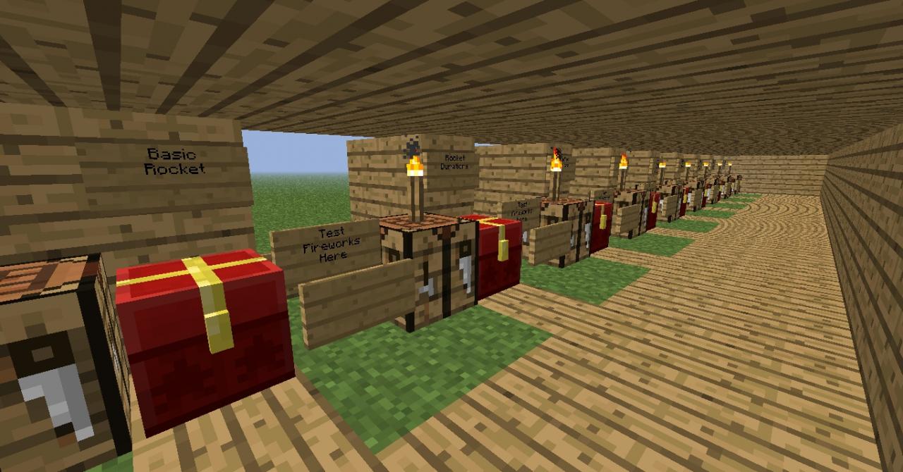 Firework Tutorial world/Firework show. Minecraft Map