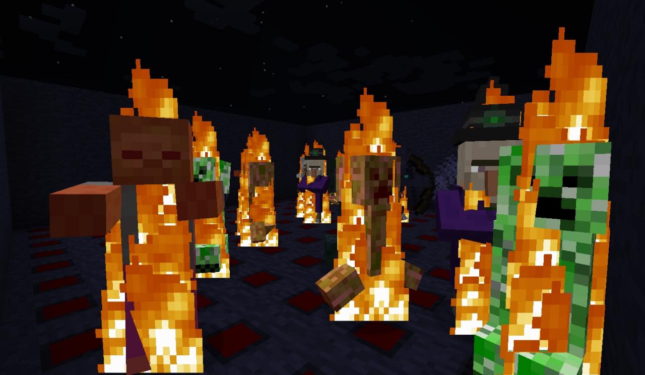 [1.4.6] Killer Block Mod [Lights Mobs on Fire] [ModLoader] Minecraft Mod