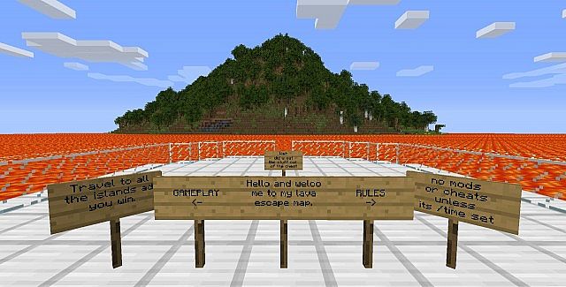 Escape From Lava Island Minecraft Map