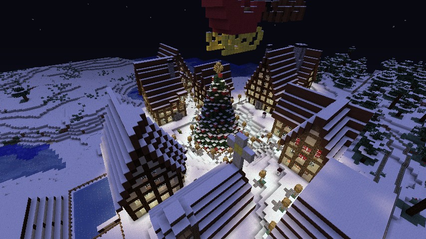 Christmas Town Minecraft Map