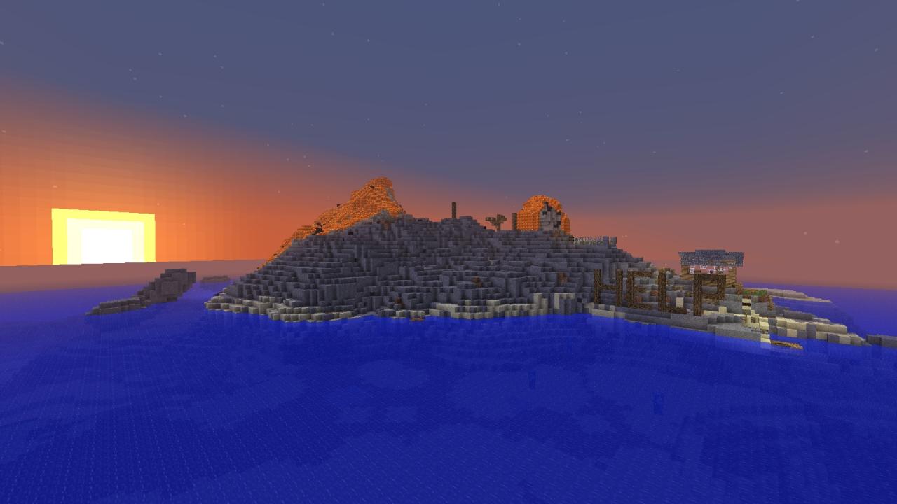 Volcano Island Minecraft Map