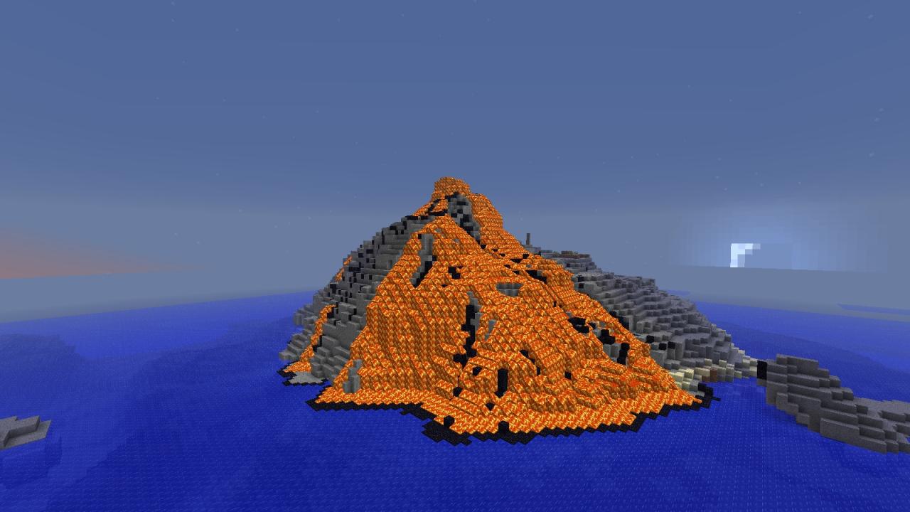 Volcano Island Minecraft Map