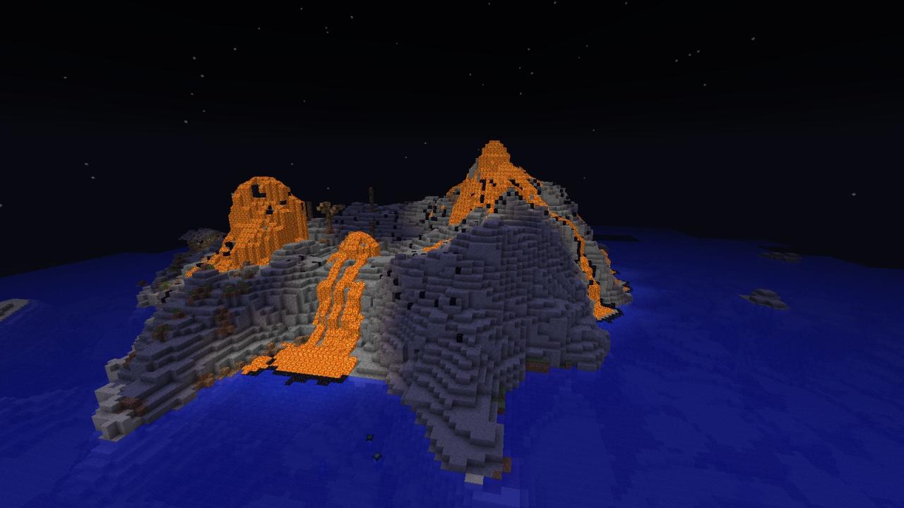 Volcano Island Minecraft Map