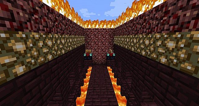 Nether Enchanting Library Minecraft Map