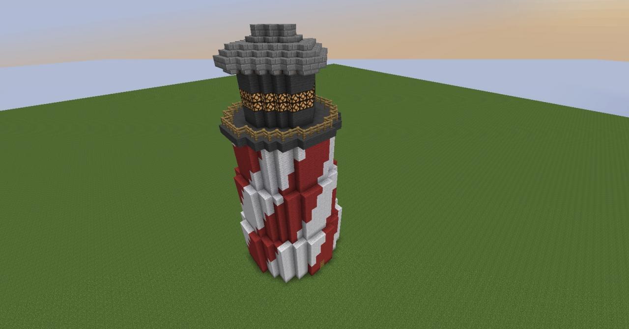 Lighthouse with working lights Minecraft Map
