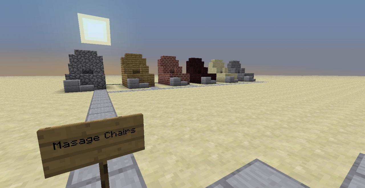 Working Massage Chairs In MC! Minecraft Map