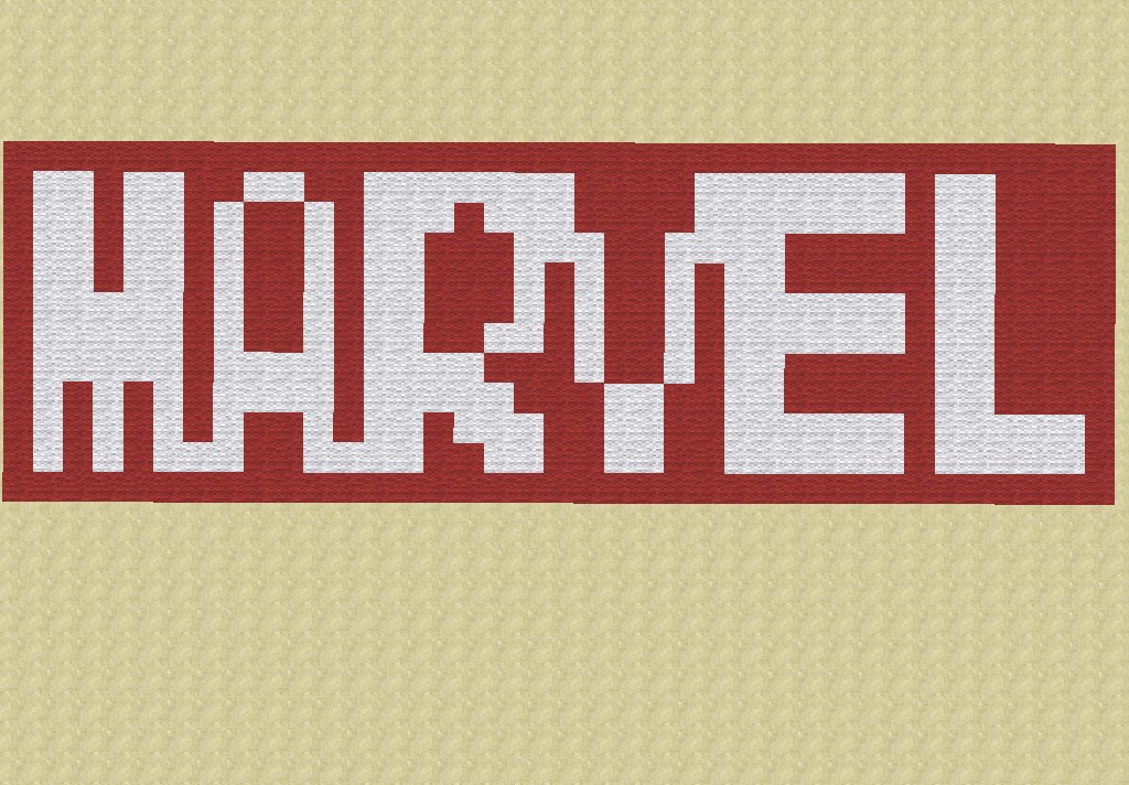 Marvel Logo Minecraft Project