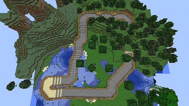 Race track Minecraft Map