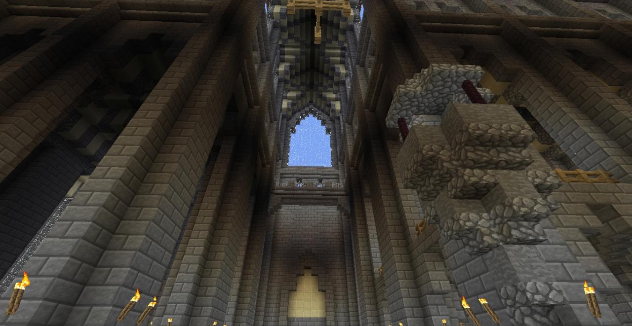 Giant Gothic Cathedral - Work in Progress Minecraft Map