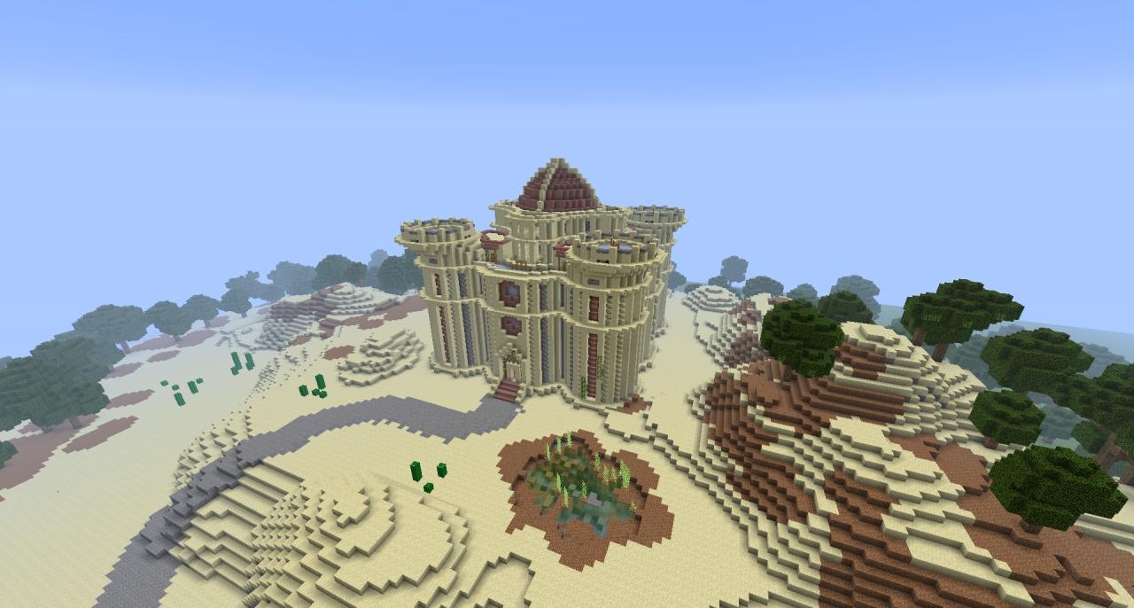 Desert king's castle Minecraft Map