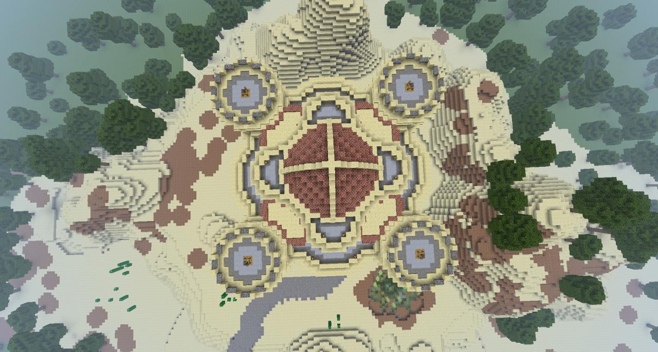 Desert king's castle Minecraft Map