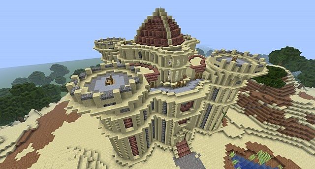 Desert king's castle Minecraft Map