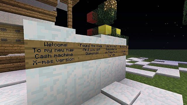 Cash machine X-mas style Minecraft Map