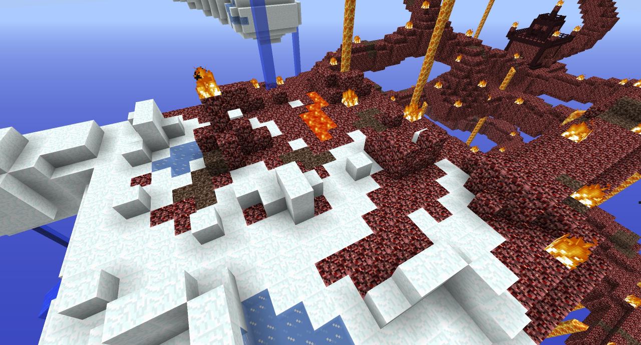 Collided Worlds PvP Map Minecraft Map