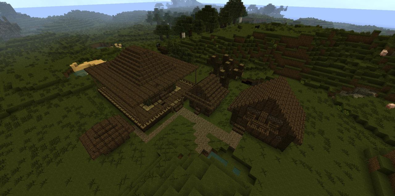 Old Log Cabin Town Minecraft Map