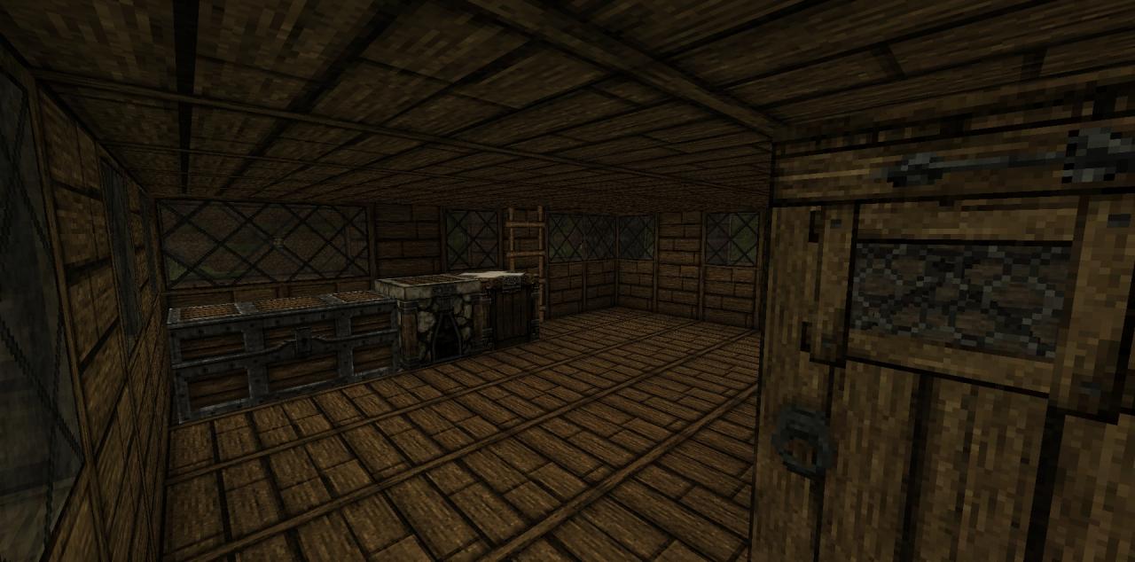 Old Log Cabin Town Minecraft Map