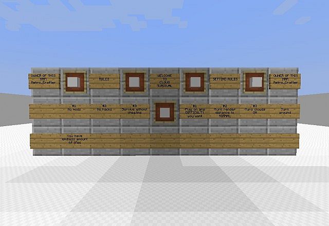 Cloud Survival Minecraft Map
