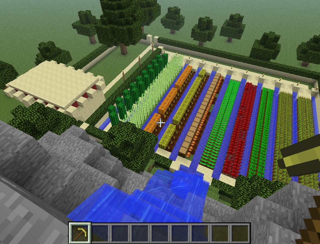 farm plot with storage Minecraft Map