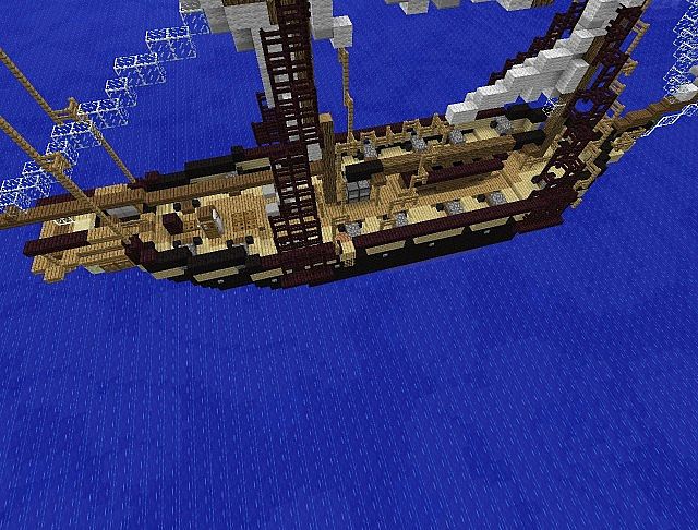 French 16-gun brig Minecraft Map