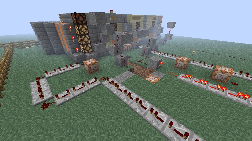 'Spleef Twist' mini game! Fully automatic redstone! Minecraft Map