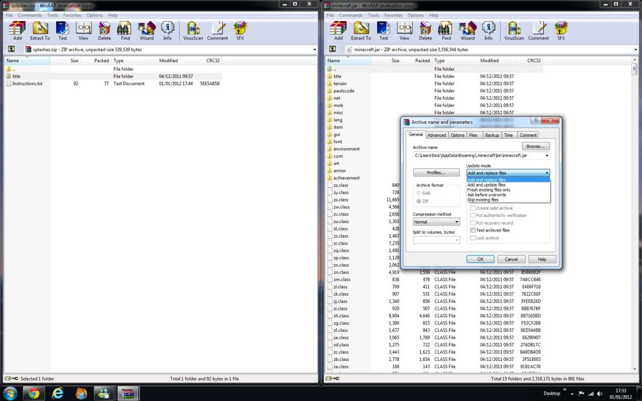 More splashes (AVAILABLE FOR ALL VERSIONS OF MINECRAFT) Minecraft Mod