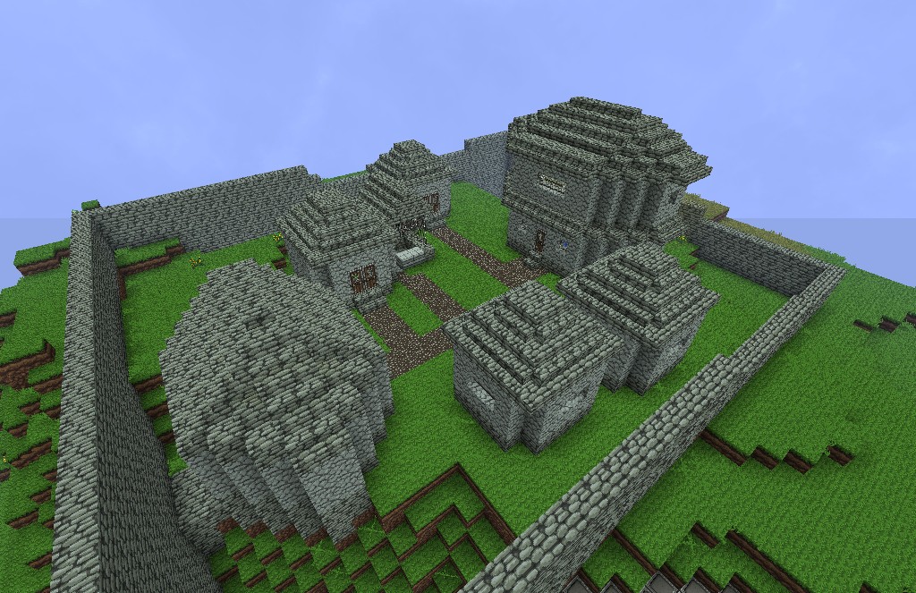 Zombie Survival: Mining Town Minecraft Map