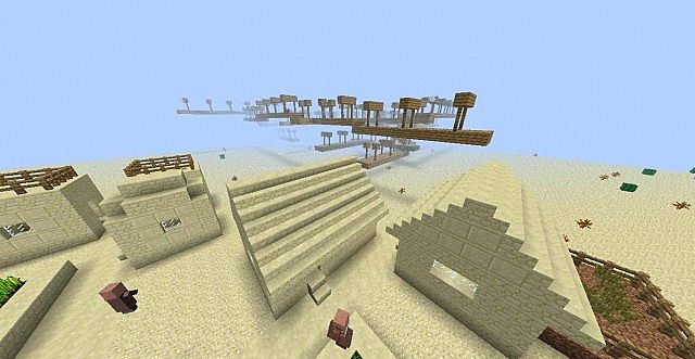 The floating mineshaft and dungeon Minecraft Map