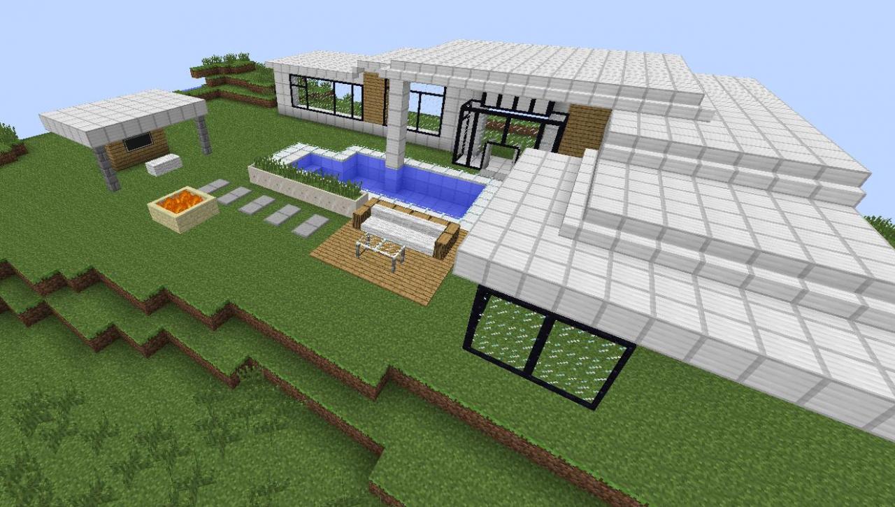Modern House (For Tekkit) Minecraft Map