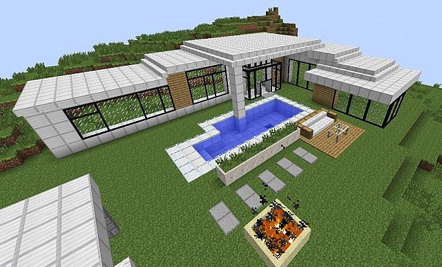 Modern House (For Tekkit) Minecraft Map