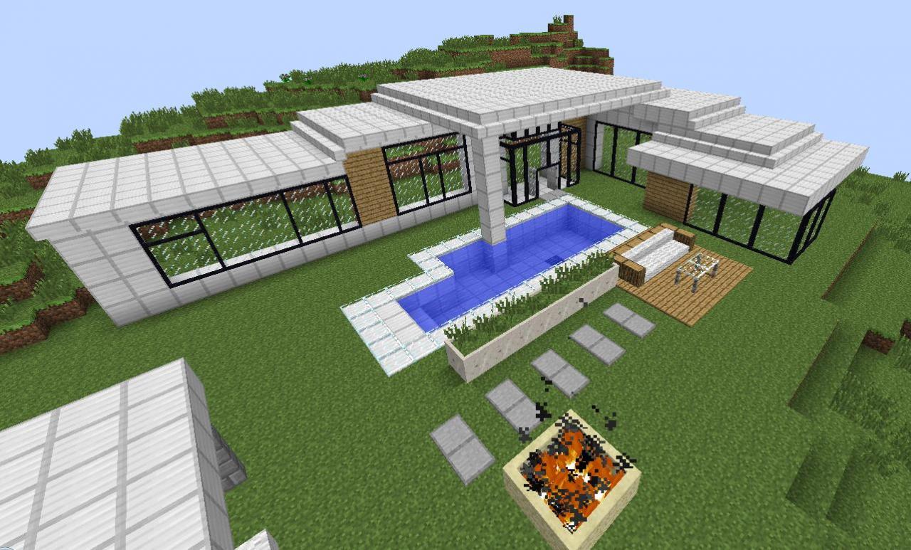 Modern House (For Tekkit) Minecraft Map
