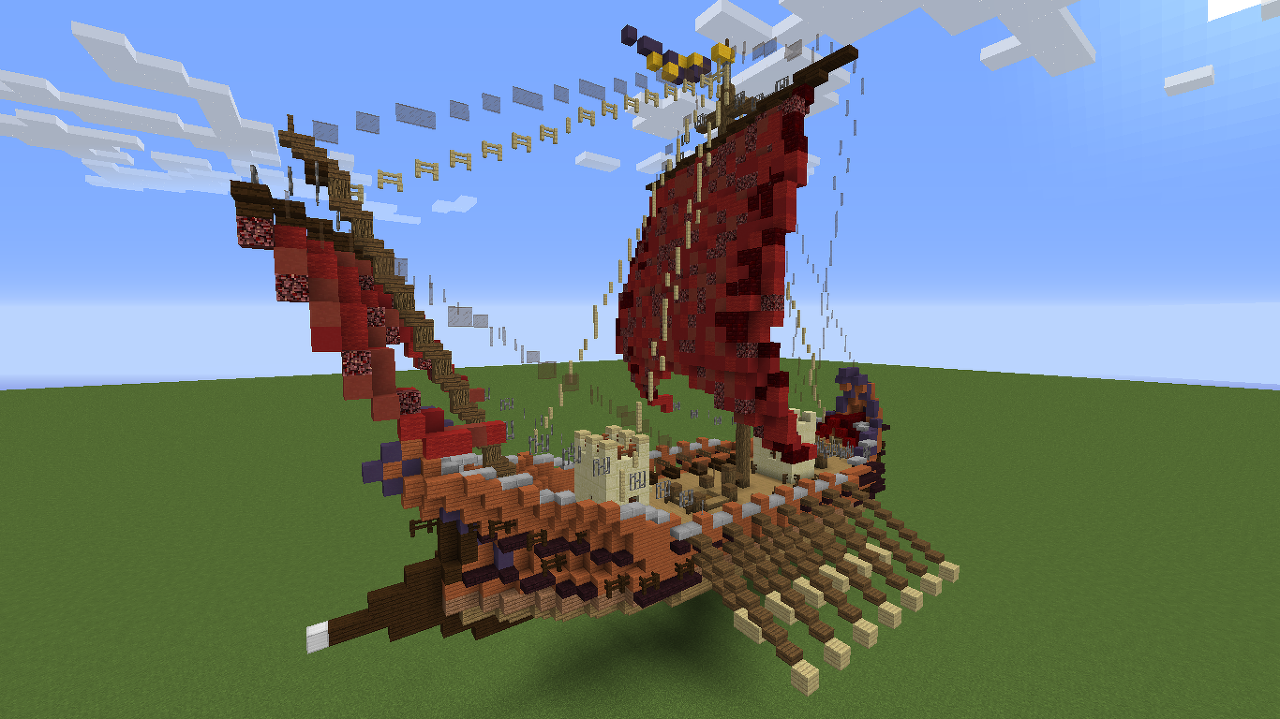 Roman warships | Trireme & War Galley | Speedbuild Minecraft Map