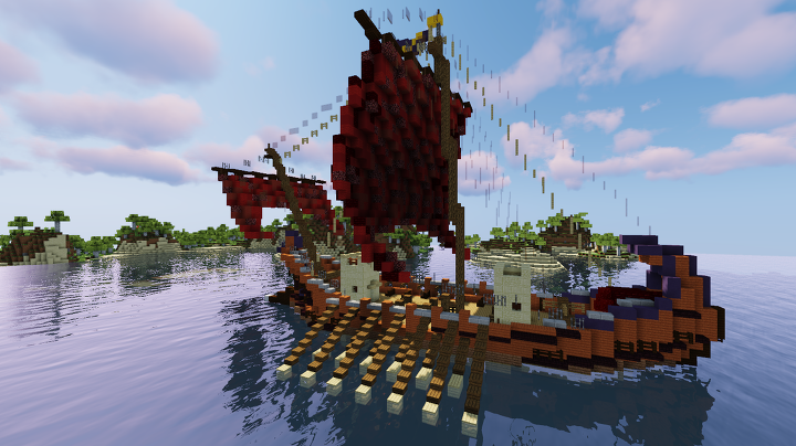 Roman warships | Trireme & War Galley | Speedbuild Minecraft Map