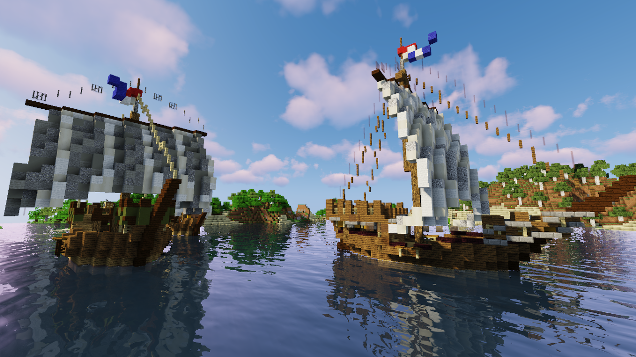 Medieval Cog ships | Speedbuild Minecraft Map