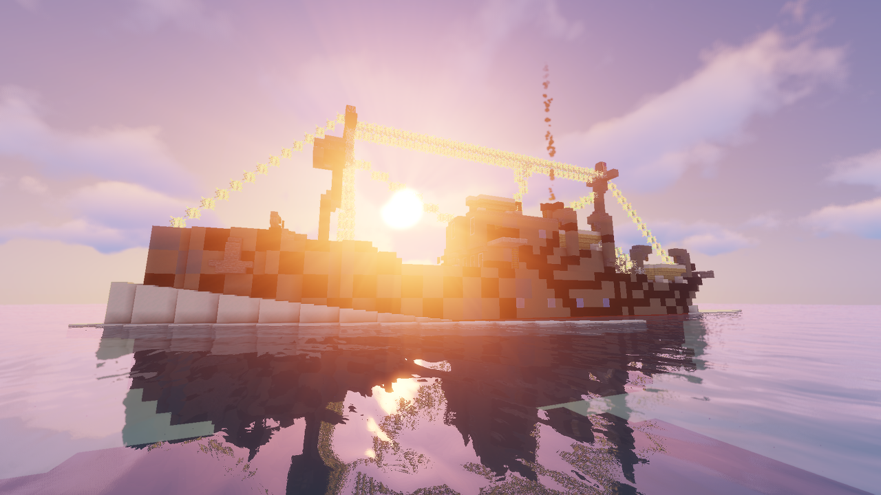 1920s cargo ship WW2 SS. Baltic Minecraft Map