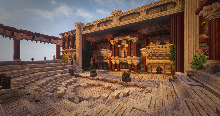 Ancient Roman Theater - Conquest Reforged Minecraft Map