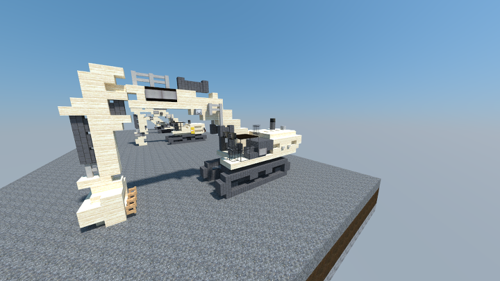 Caterpillar Excvators, 4 pack [With Download] Minecraft Map