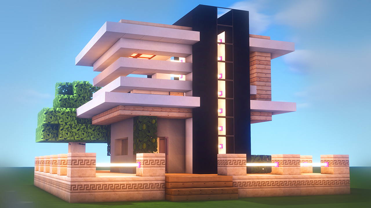 Modern house ! mini Minecraft Map