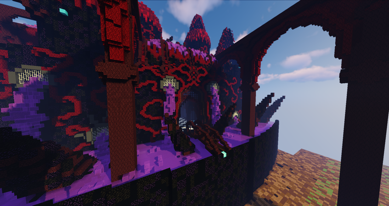 The Dark Elf City of Mauvanor Minecraft Map