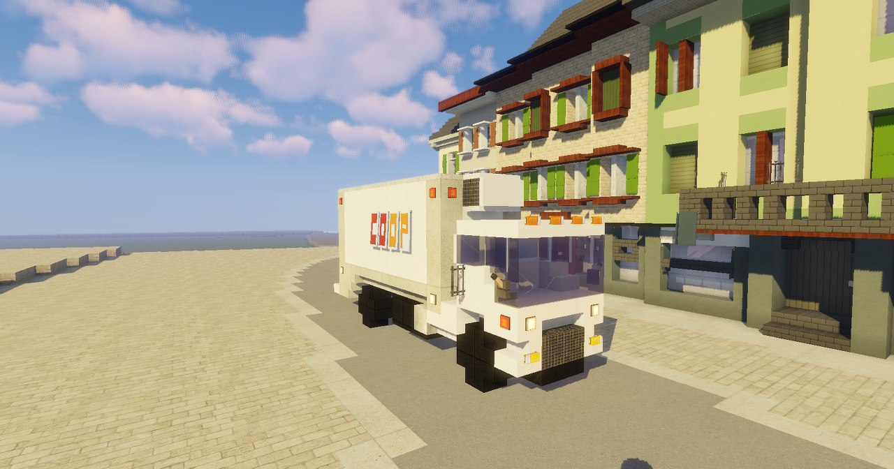 1.5:1 Scale Scania Coop Transport Cargo Van Minecraft Map