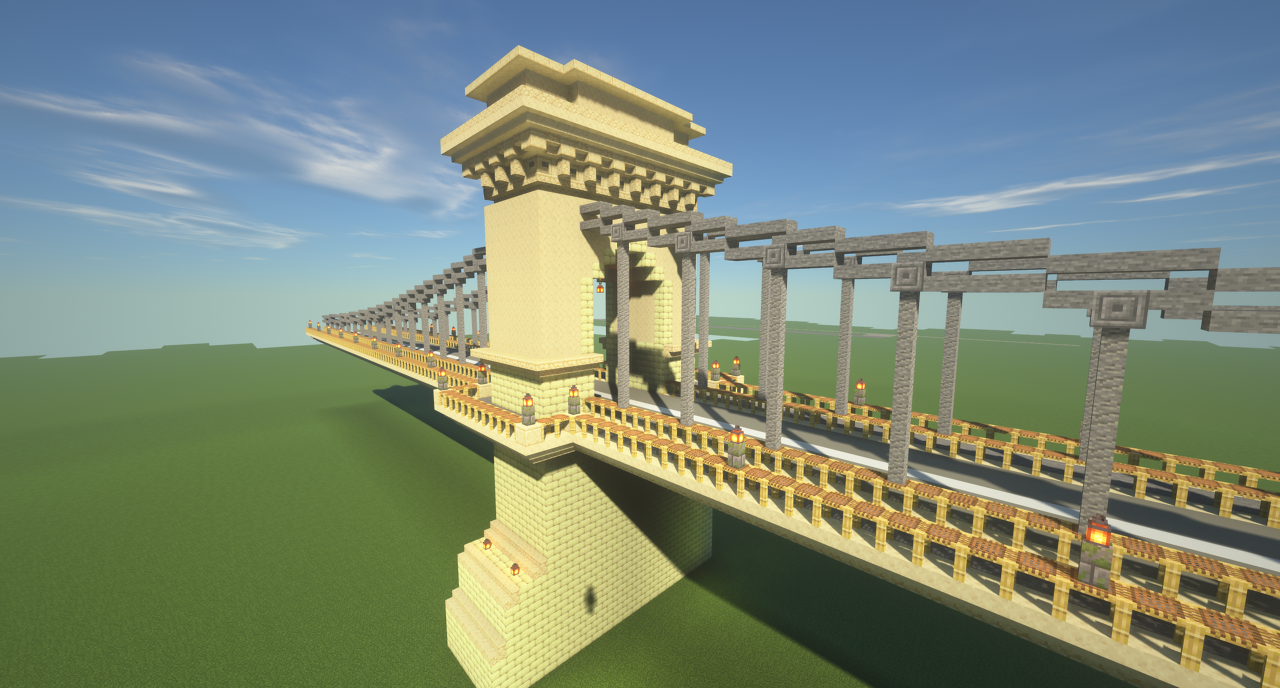 Széchenyi Lánchíd || Budapest Chain Bridge || 1:1 Scale Minecraft Map