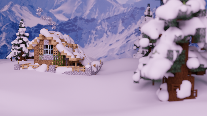 Cottage in the snow Minecraft Map