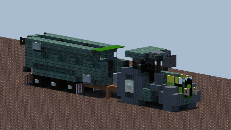 John Deere tractor, and trailer. [With download] Minecraft Map